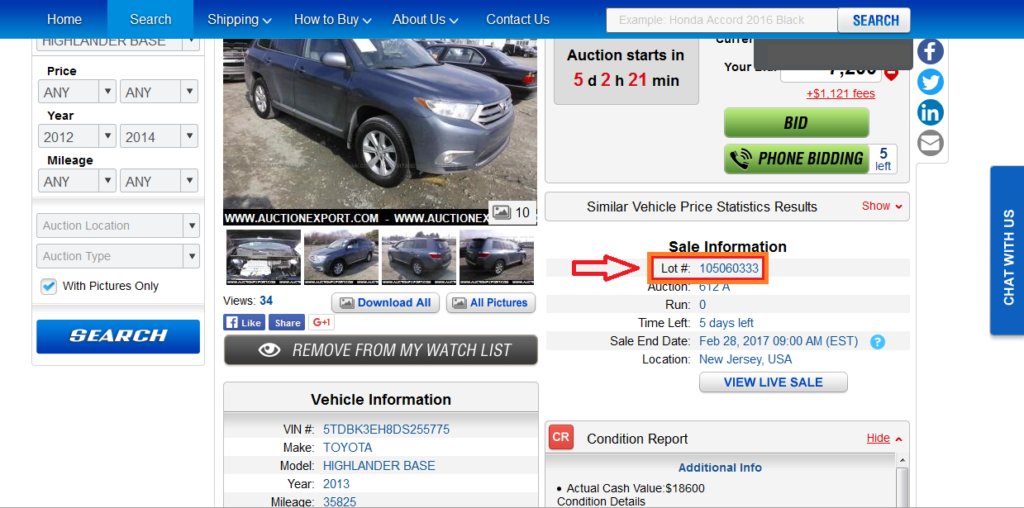 HOW TO USE AUCTION EXPORT CAR PROFILE