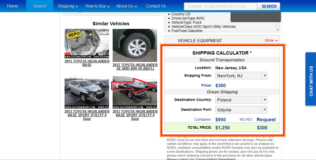 HOW TO USE AUCTION EXPORT CAR PROFILE